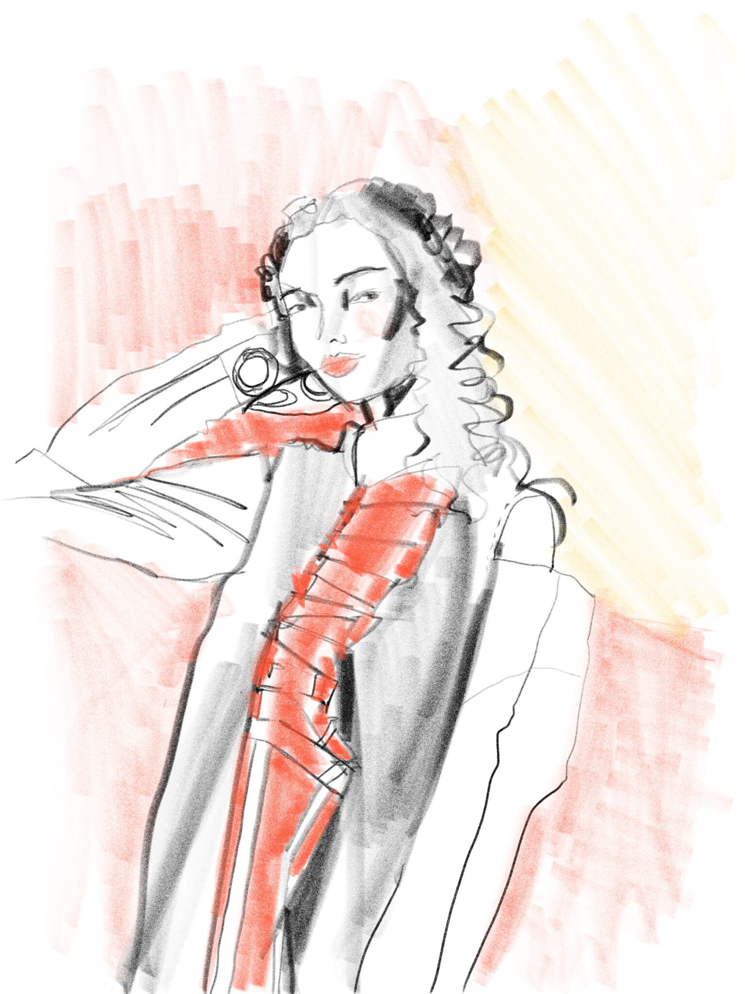 Fashion Model Sketching Session | Fashion Illustration Tribe- Laura ...