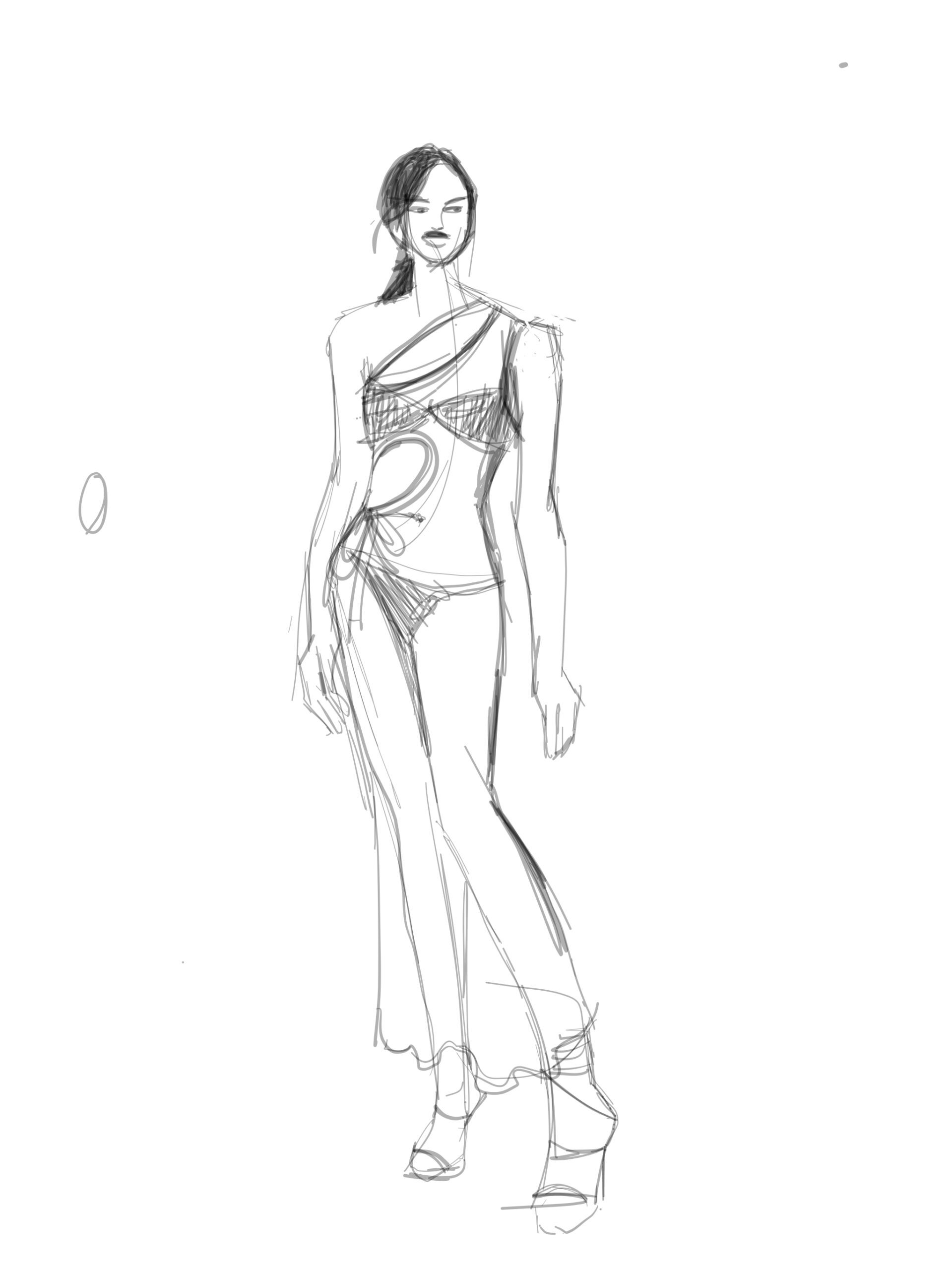 FASHION MODEL DRAWING ONLINE Course Practice sessions