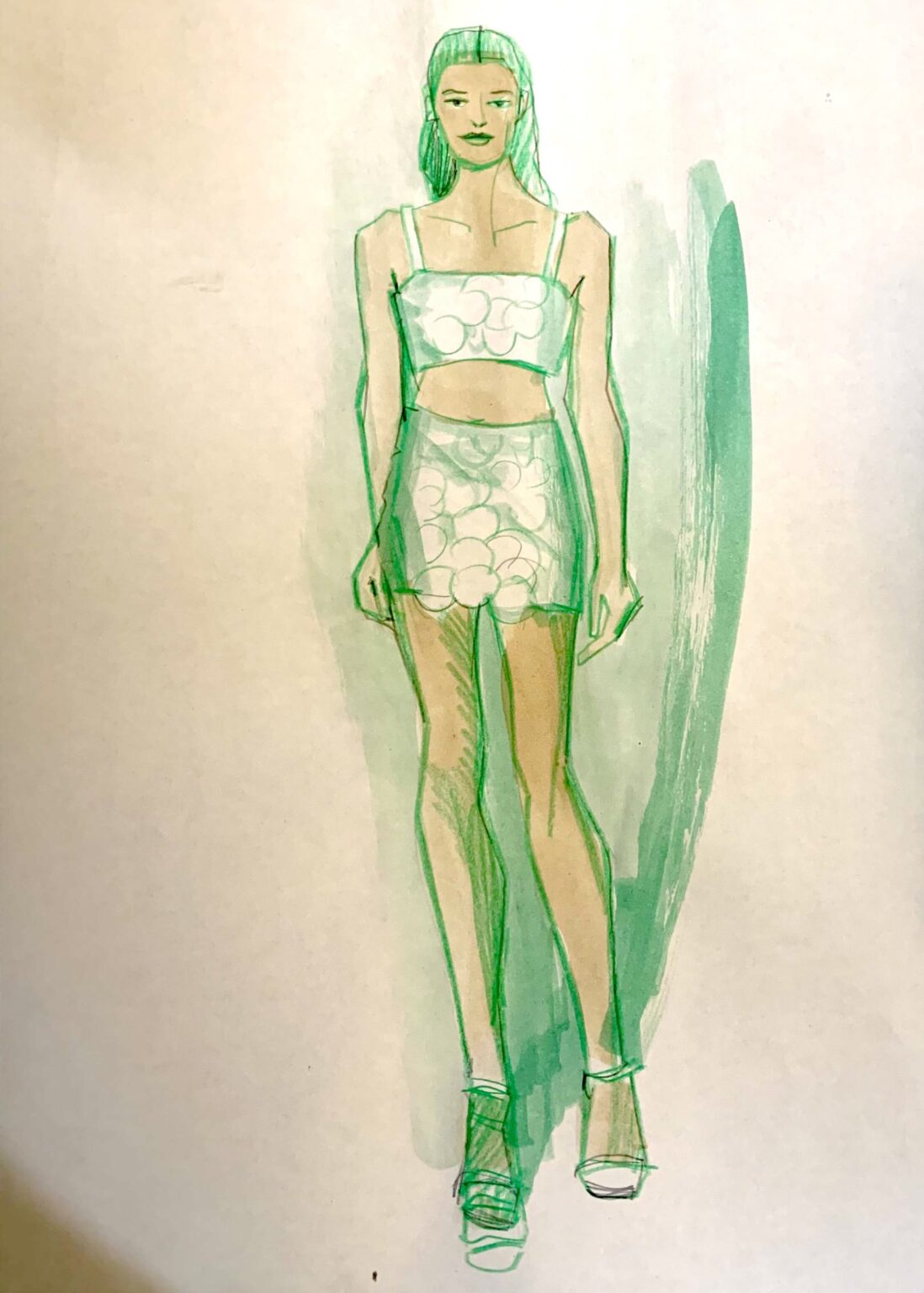 How to draw Sequins | Fashion Illustration Tribe- Laura Volpintesta